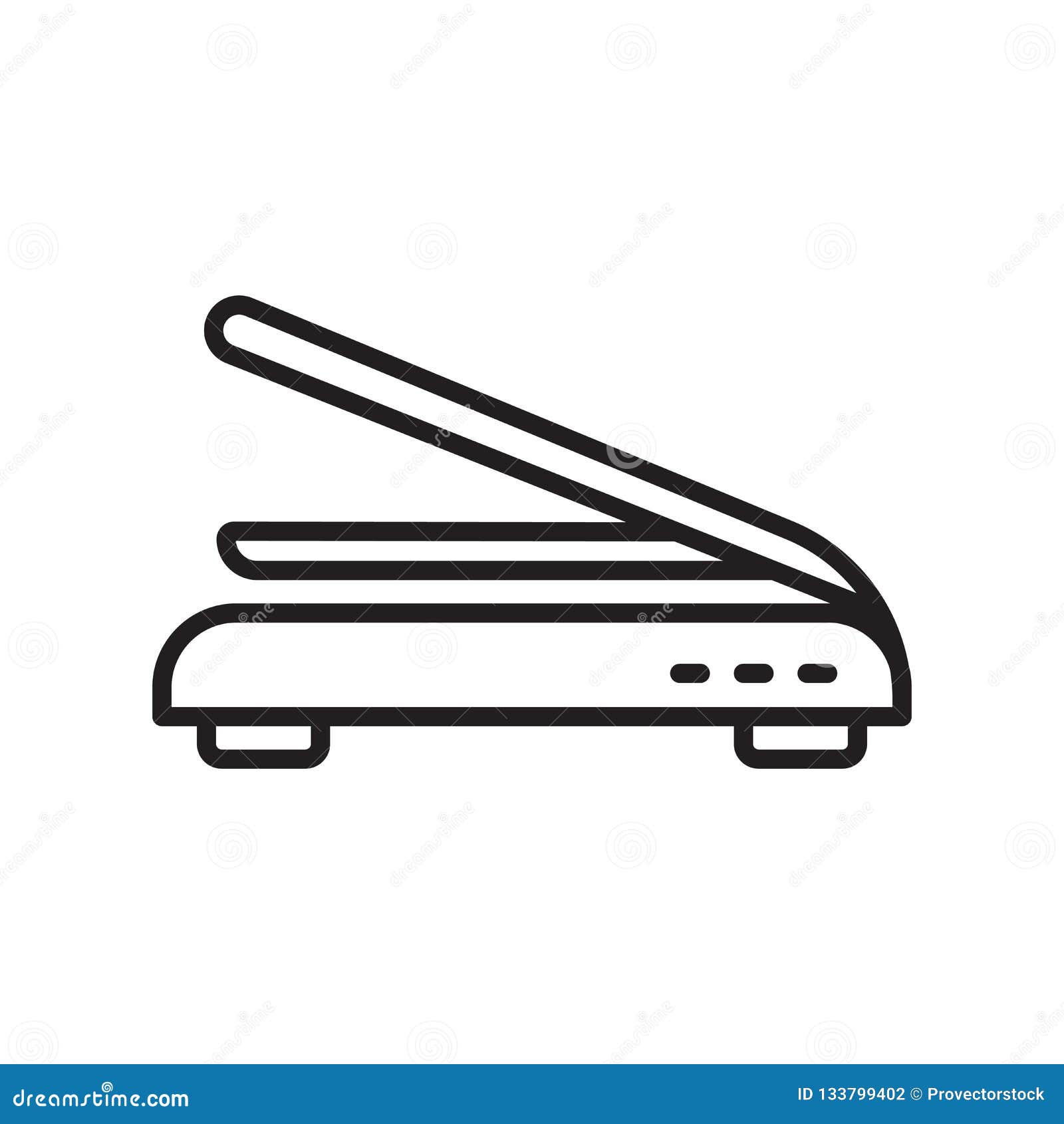 Scanner Icon Vector Isolated on White Background, Scanner Sign Stock ...