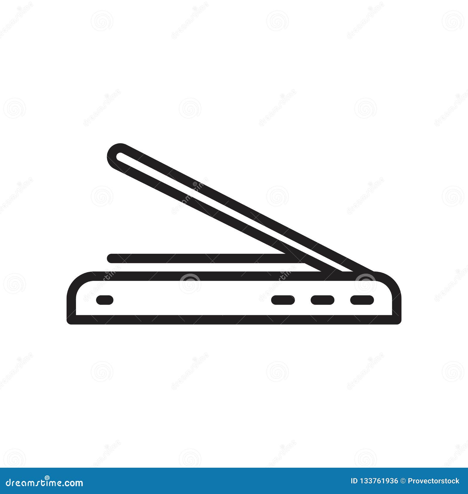 Scanner Icon Vector Sign and Symbol Isolated on White Background Stock ...