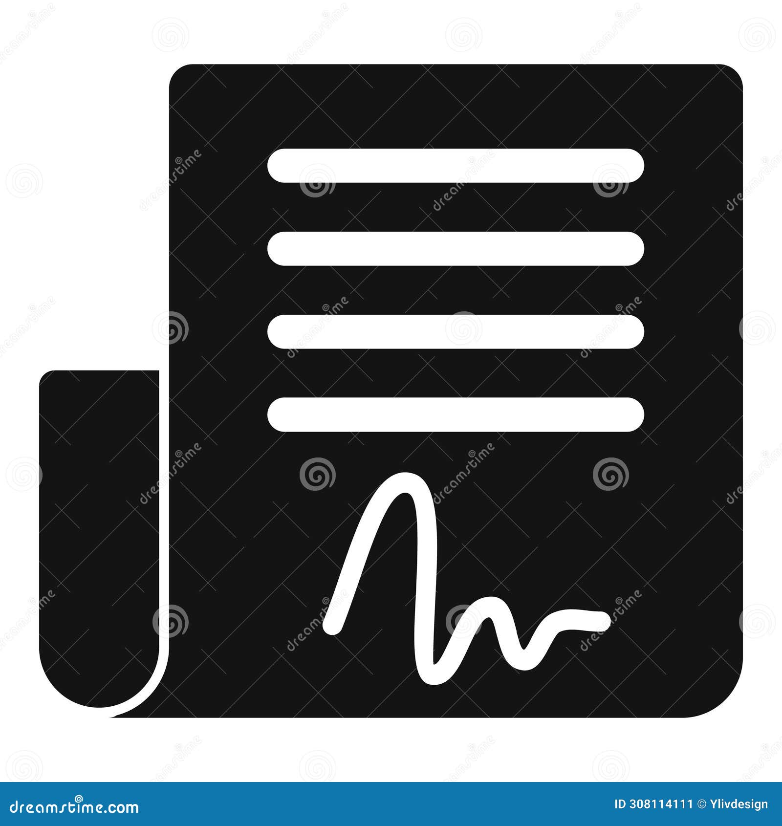 Scanner Paper Check Icon Simple Vector. Detect Privacy Stock ...