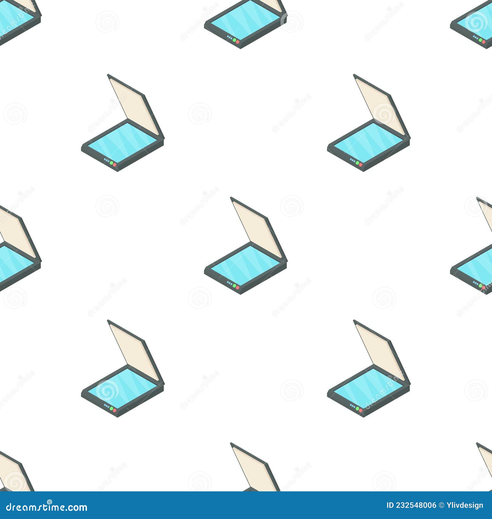 Scanner Pattern Seamless Vector Stock Vector - Illustration of scanning ...