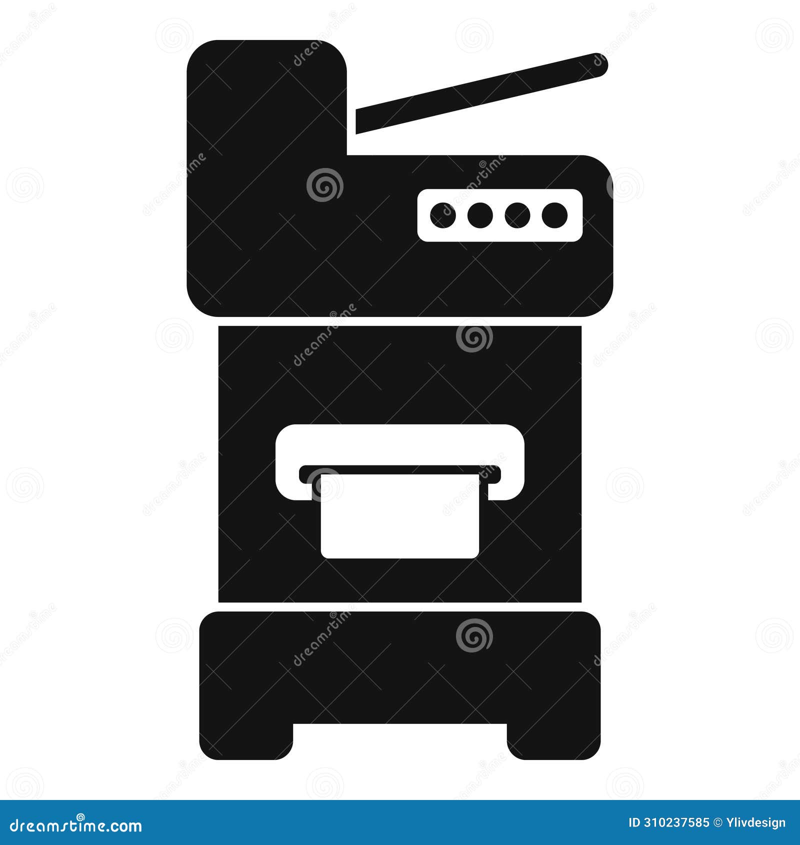 Scanner Printer Icon Simple Vector. Eco Ecology Device Stock ...