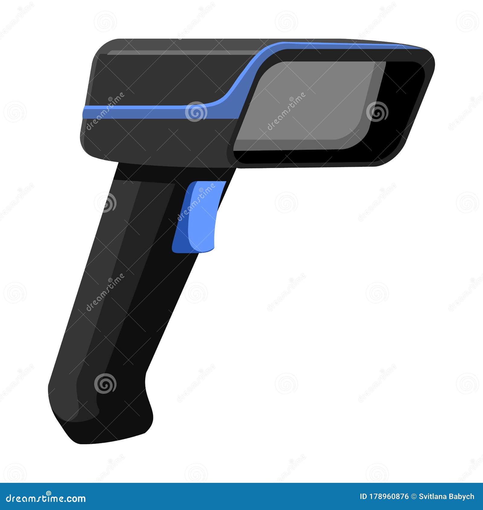 Scanner Vector Icon.Cartoon Vector Icon Isolated on White Background ...