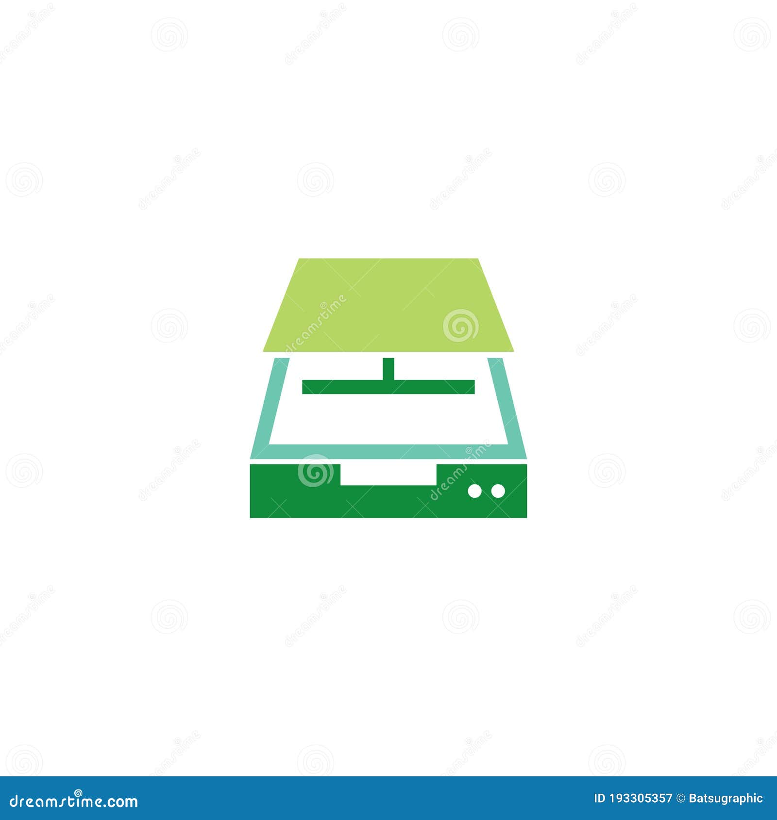 Scanner Vector Icon Logo Design Stock Vector - Illustration of isolated ...