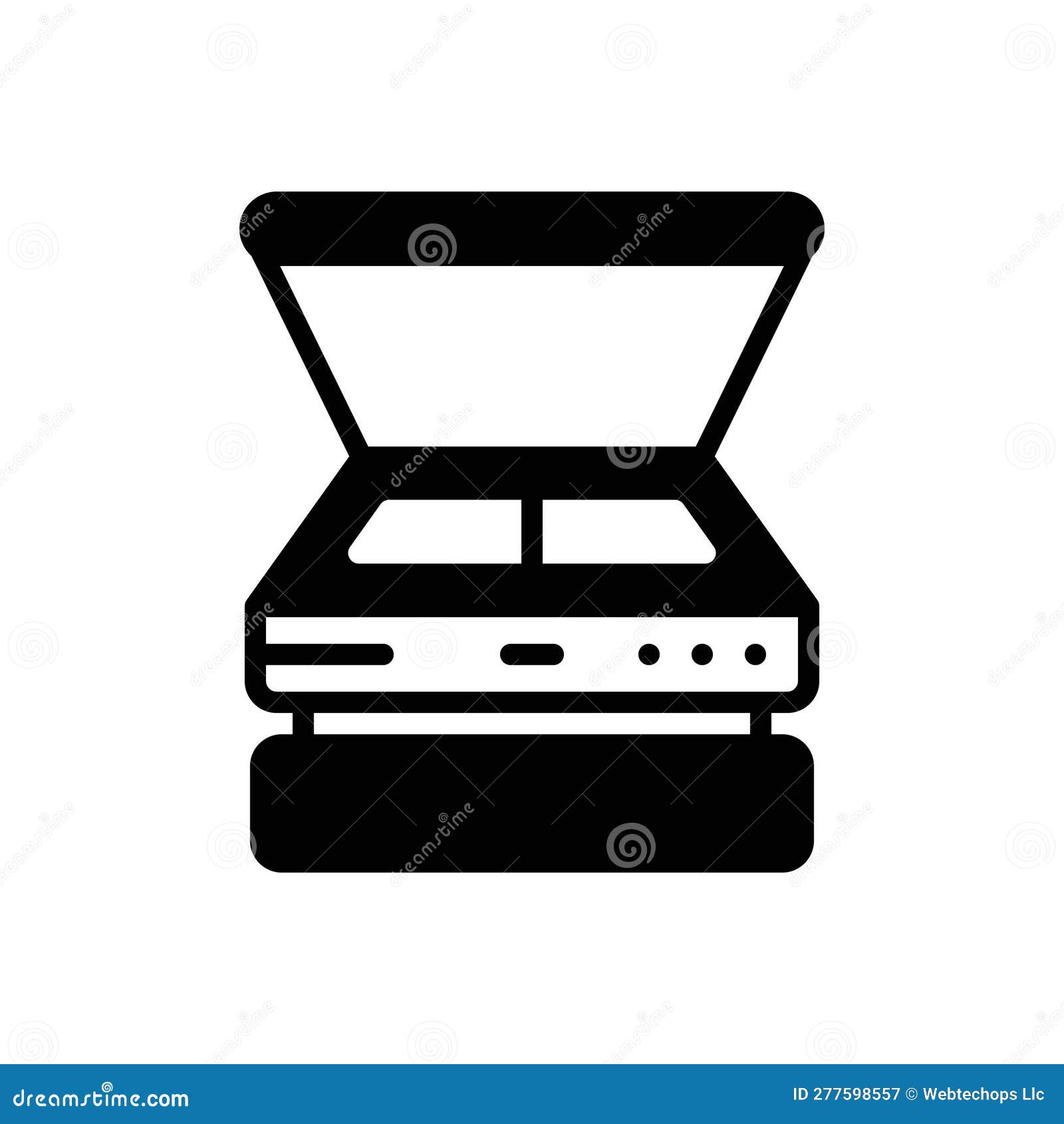 Mix Icon For Scanners, Devices And Machine Cartoon Vector ...