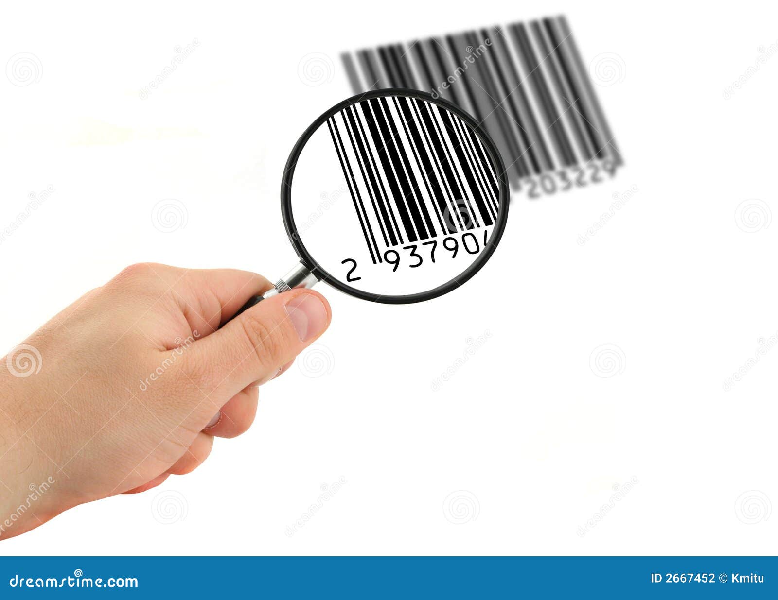 Scanning bar code stock photo. Image of keeping, magnification - 2667452