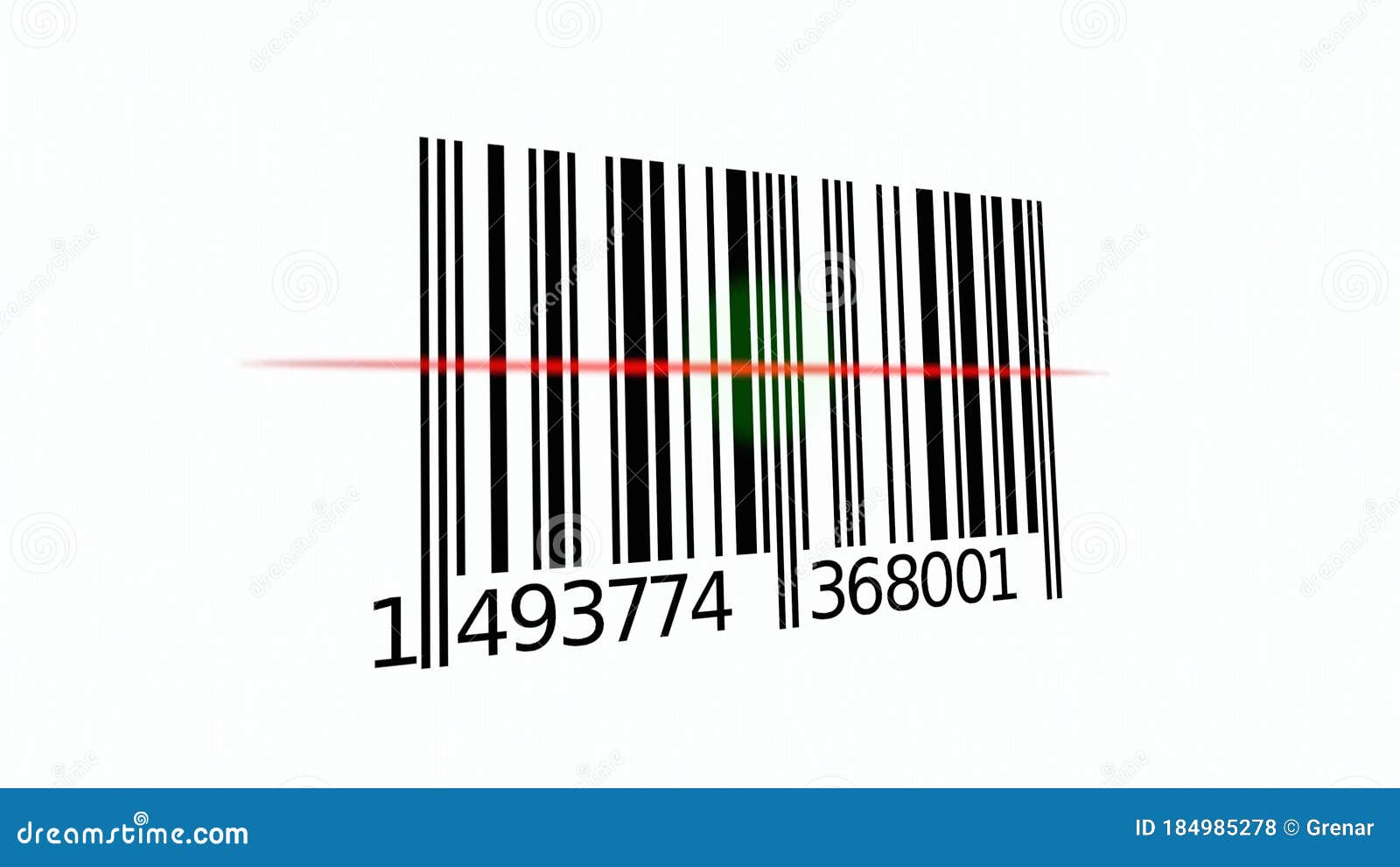 Barcode scan anim clean stock illustration. Illustration of black ...