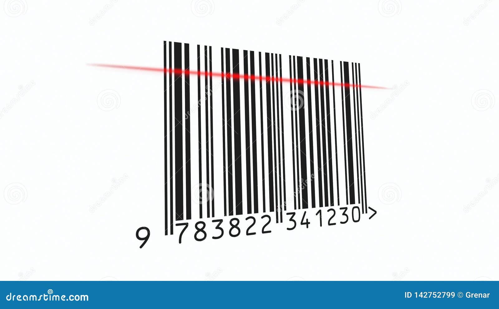 Barcode scan anim basic stock illustration. Illustration of check ...