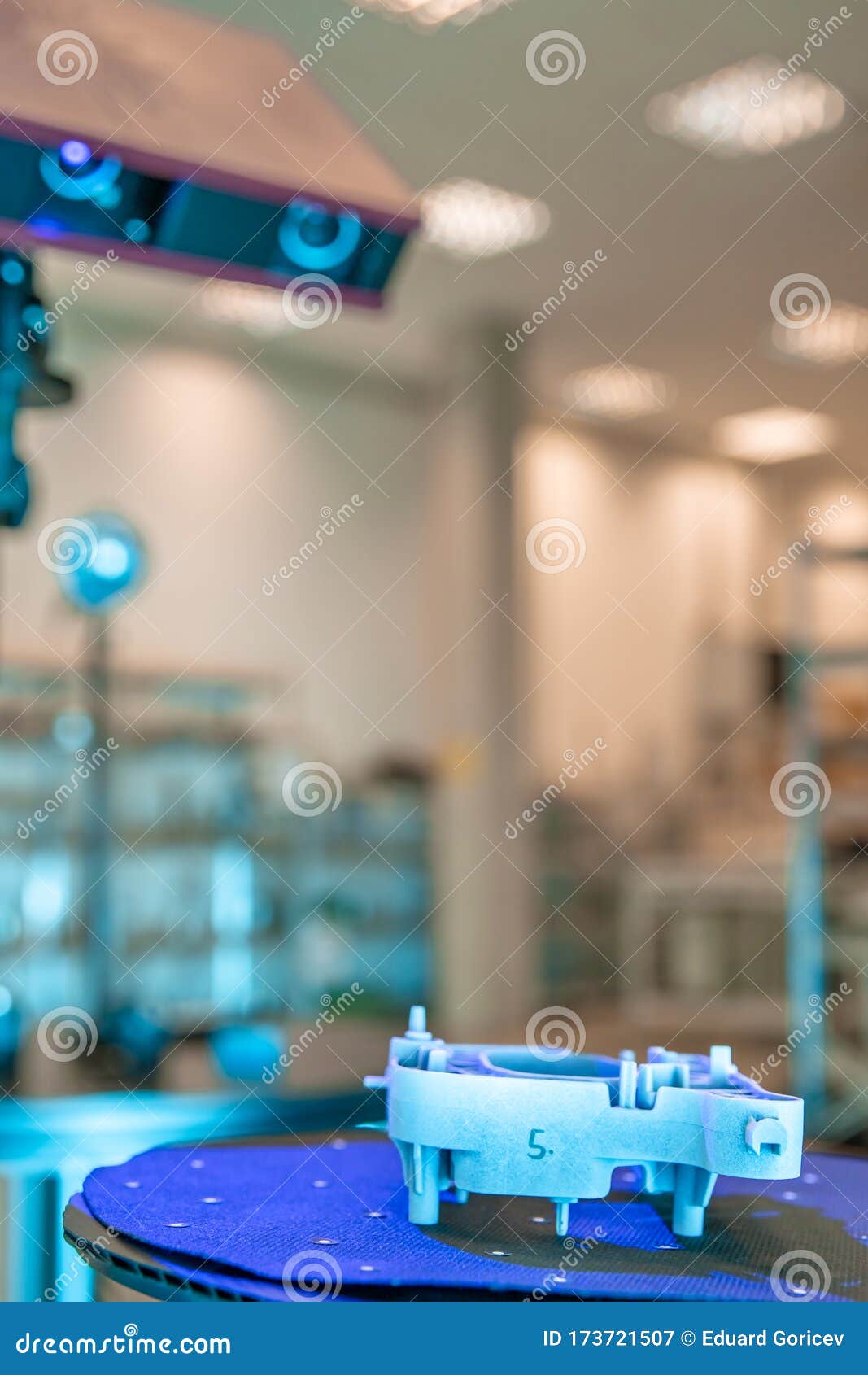 Scanning Components for Production, Using 3d Laser Scanner Stock Image ...