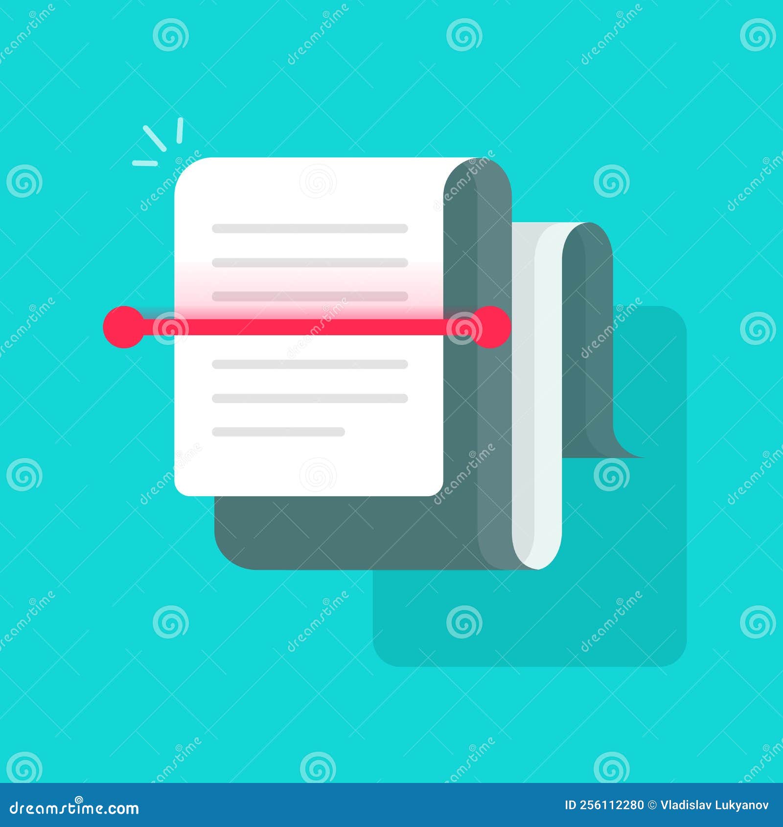 Scanning Document Icon Vector or Ocr Software Text Recognition ...