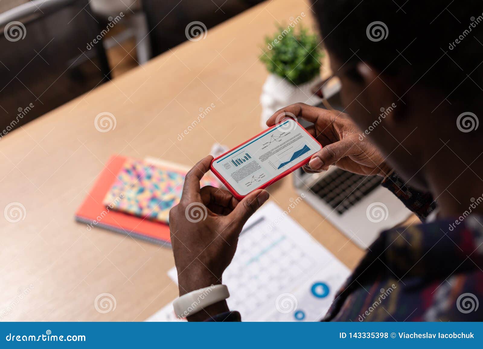 Man Using a Scanner App for Taking Copies Stock Photo - Image of ...