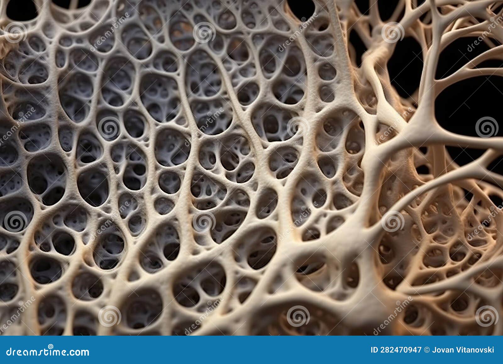 Scanning Electron Microscope Bone Tissue Generative AI Stock ...