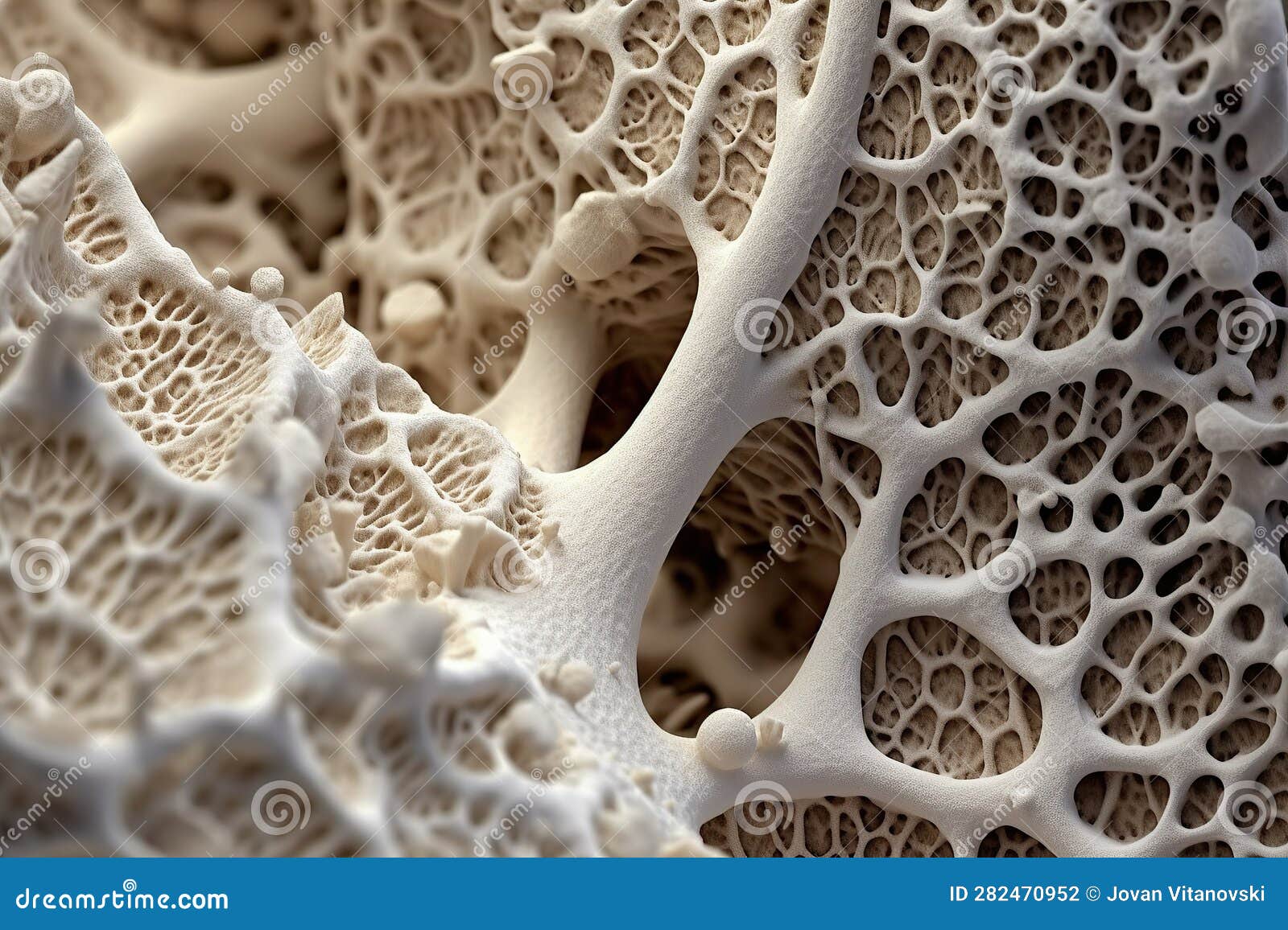 Scanning Electron Microscope Bone Tissue Generative AI Stock ...