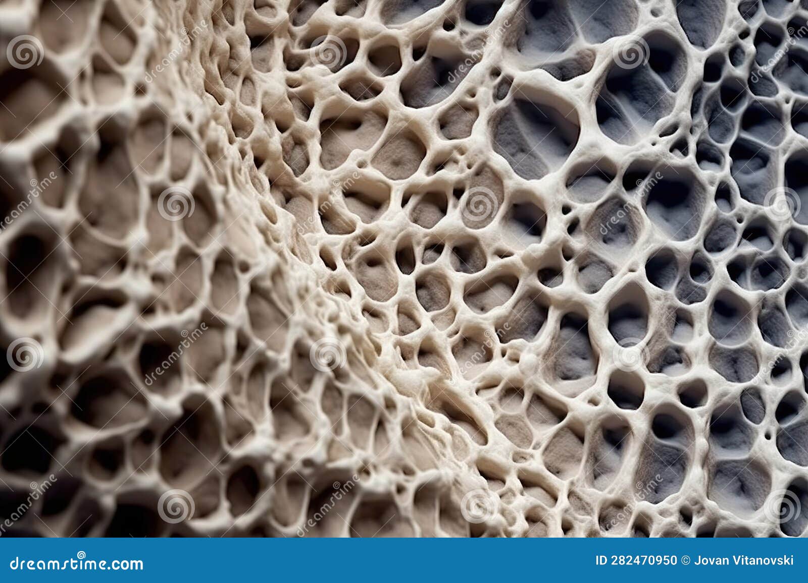 Scanning Electron Microscope Bone Tissue Generative AI Stock ...