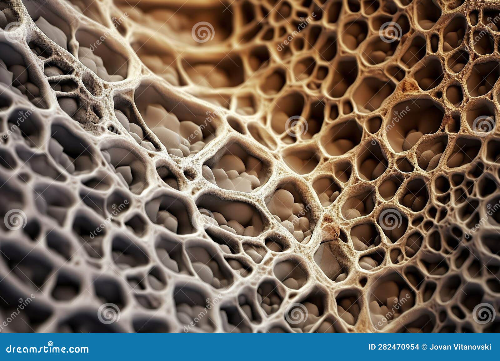 Scanning Electron Microscope Bone Tissue Generative AI Stock ...