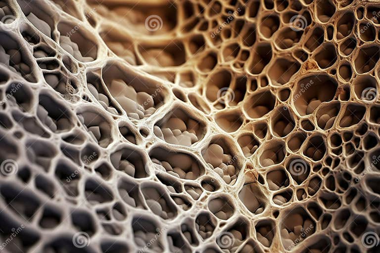 Scanning Electron Microscope Bone Tissue Generative AI Stock ...