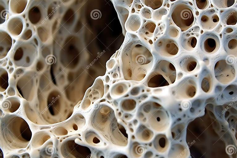 Scanning Electron Microscope Bone Tissue Generative AI Stock ...