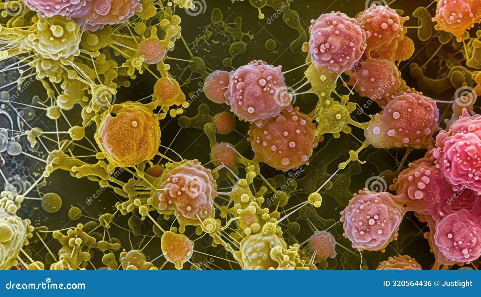 Scanning Electron Microscope Image of Autoreactive T Cells Infiltrating ...