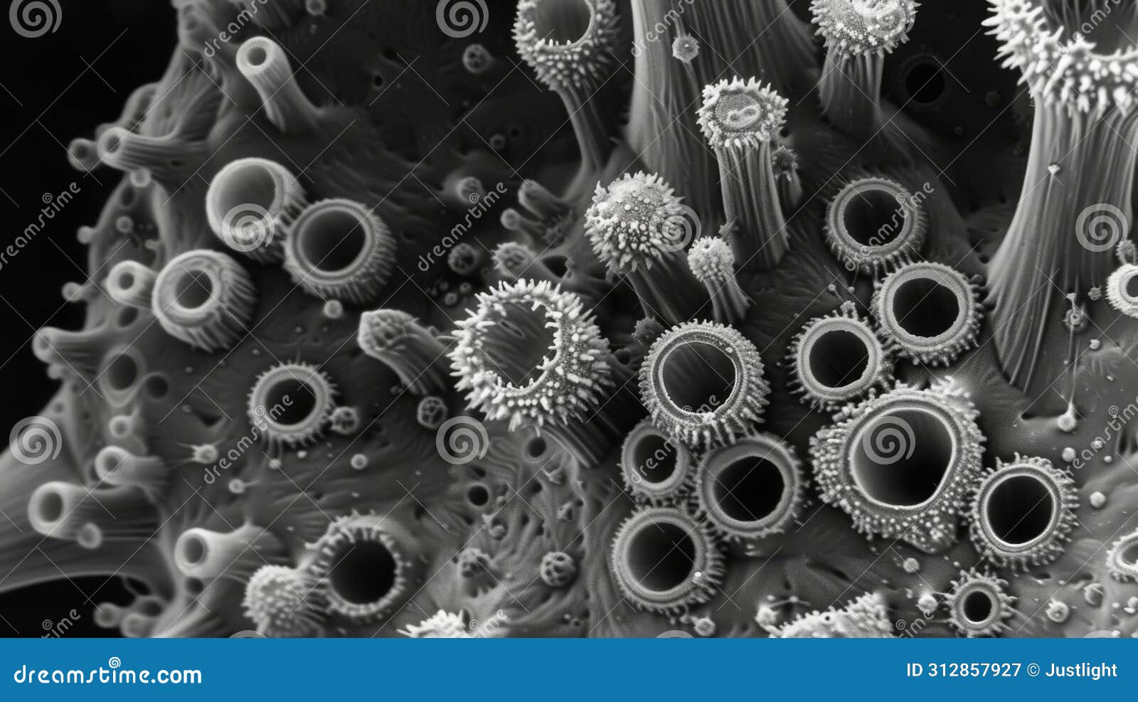 A Scanning Electron Microscope Image Of A Of Centrioles Small ...