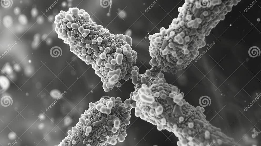 Scanning Electron Microscope Image of Multiple Antibodies Forming a ...
