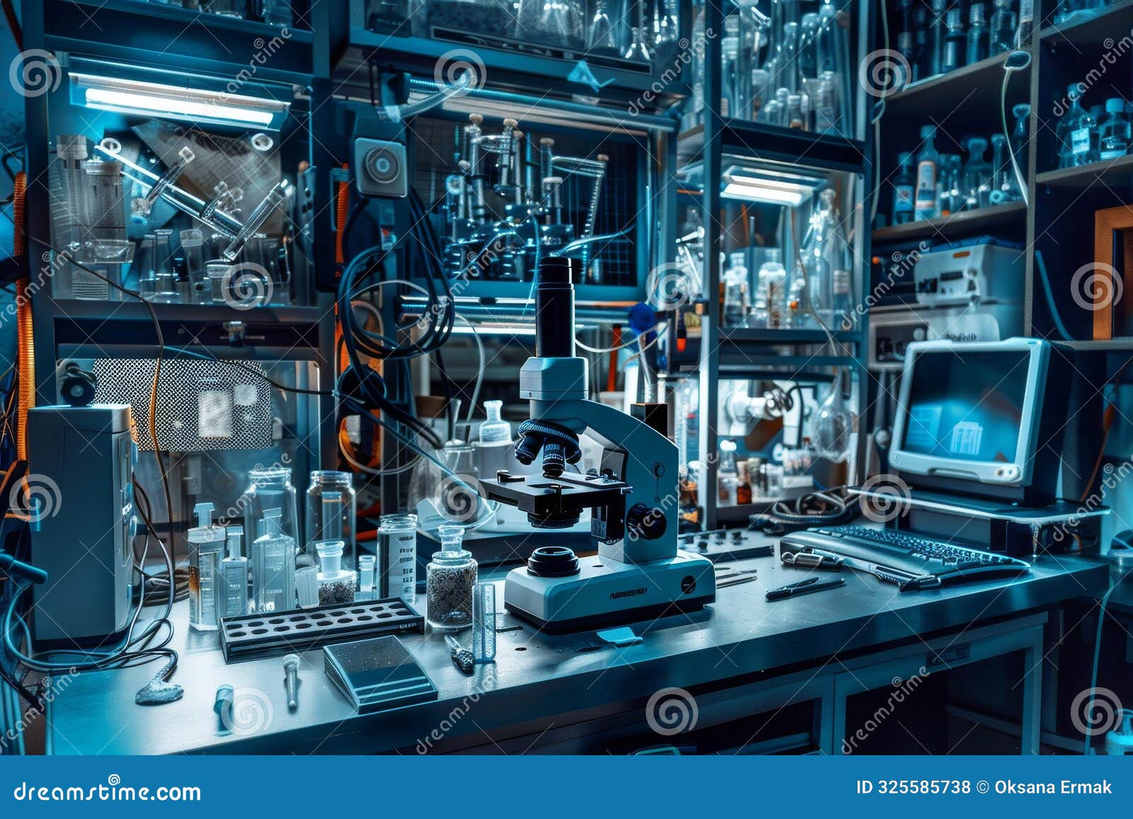 Scanning Electron Microscope in a Physical Lab, Computer Education ...