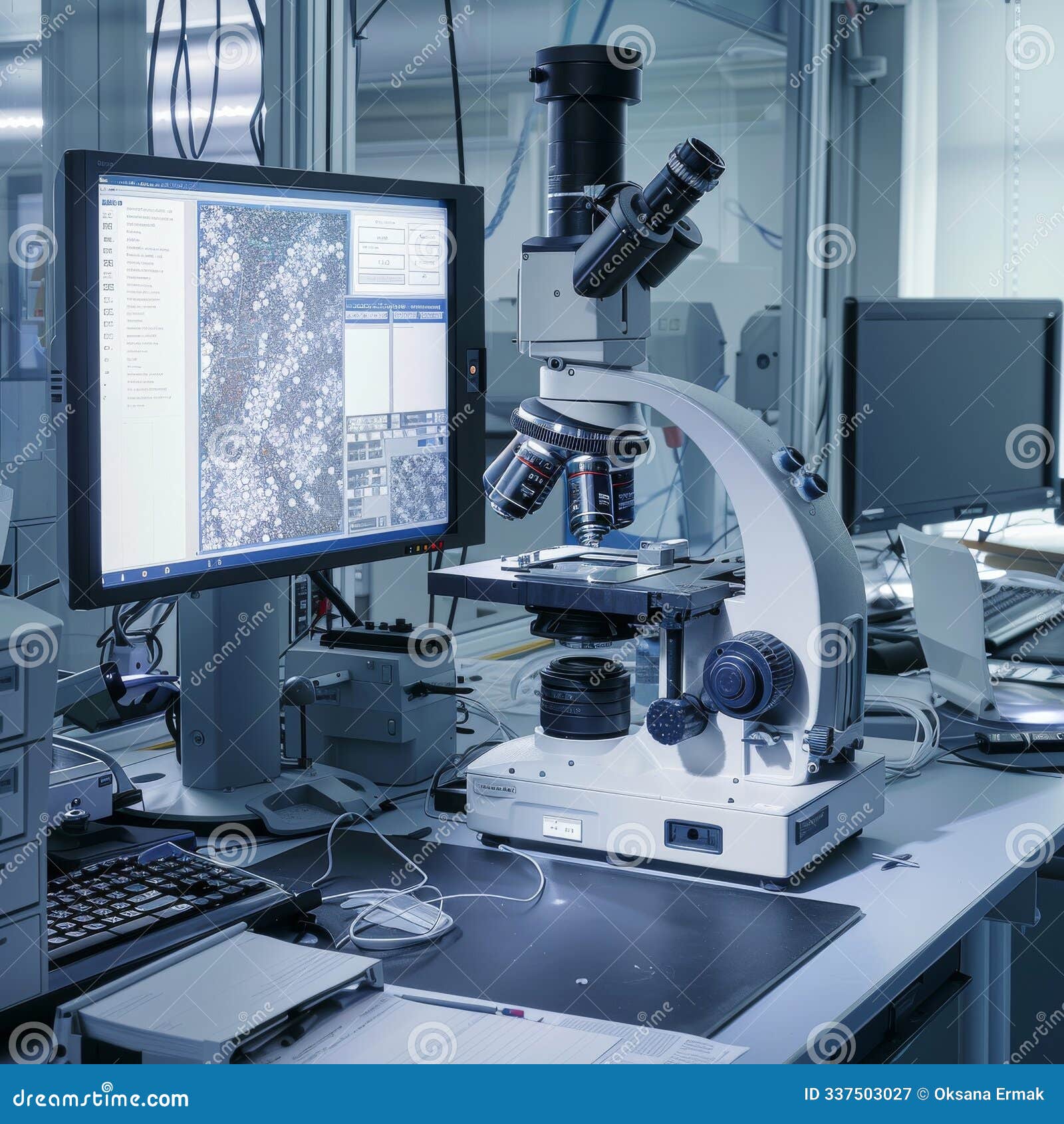 Scanning Electron Microscope in a Physical Lab, Computer Education ...