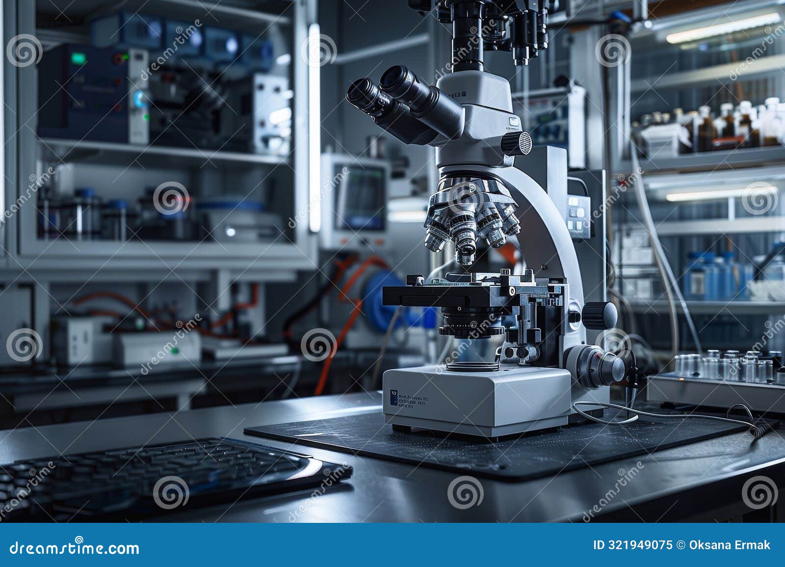 Scanning Electron Microscope In A Physical Lab, Computer Education ...