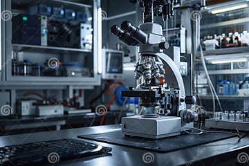 Scanning Electron Microscope in a Physical Lab, Computer Education ...