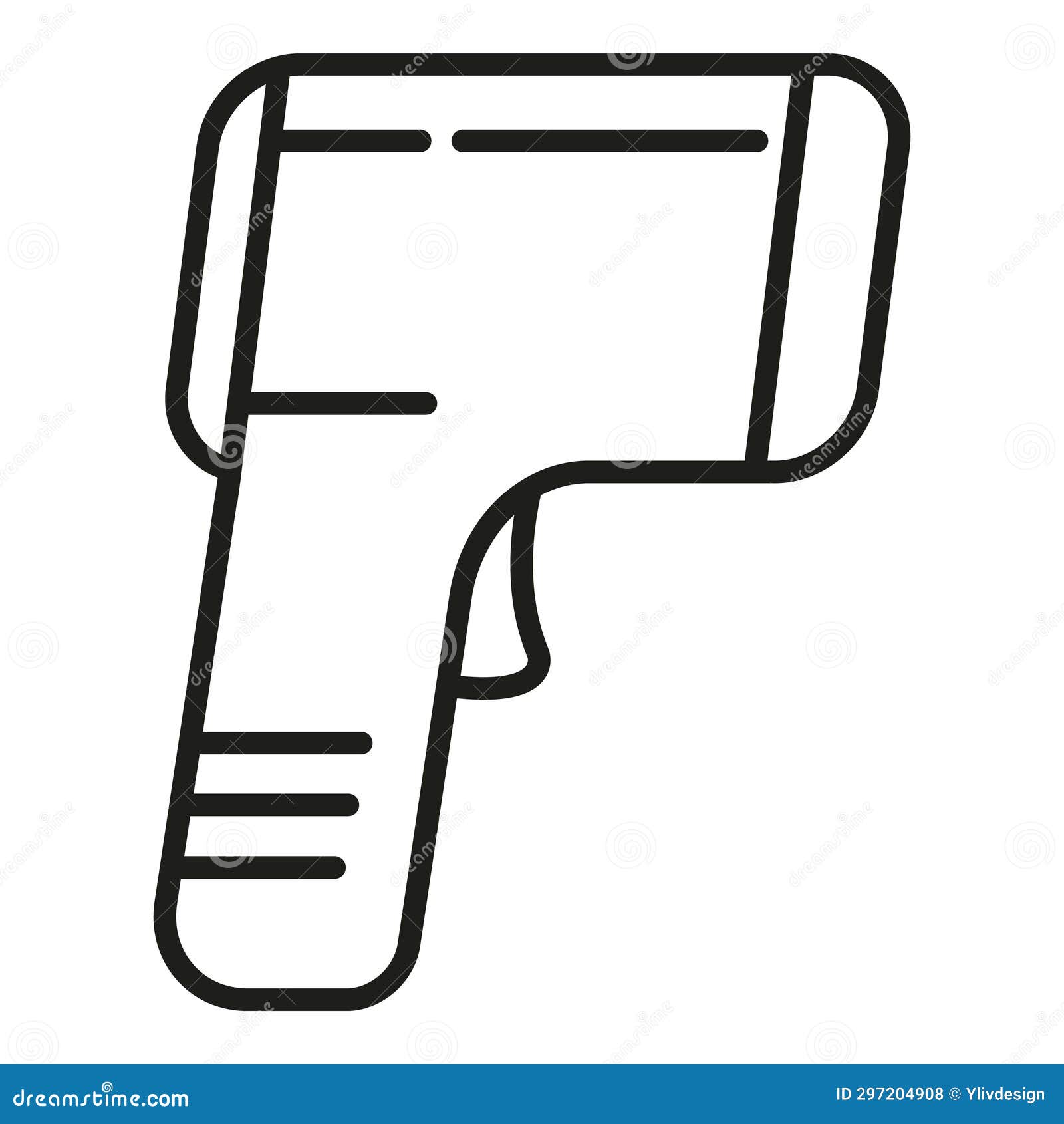 Scanning Equipment Temperature Icon Outline Vector. Gauge Tool Stock ...