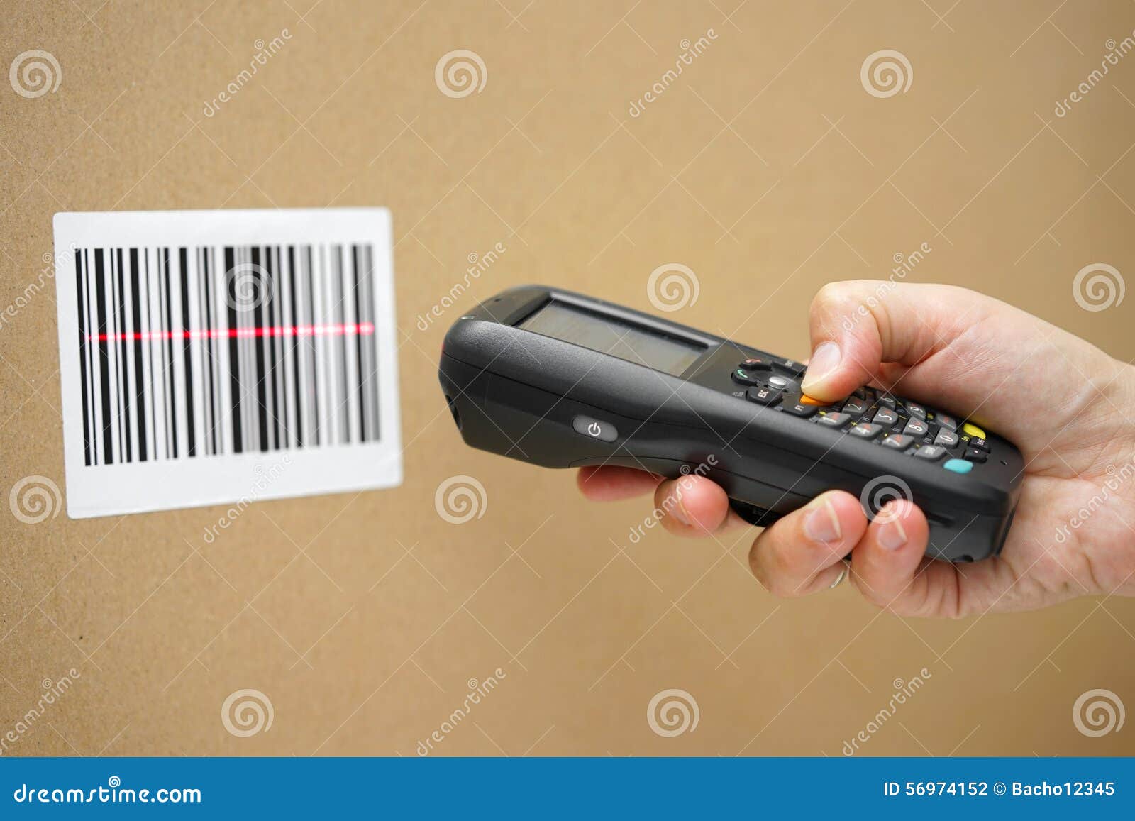 Scanning label stock photo. Image of manufacturing, computer - 56974152