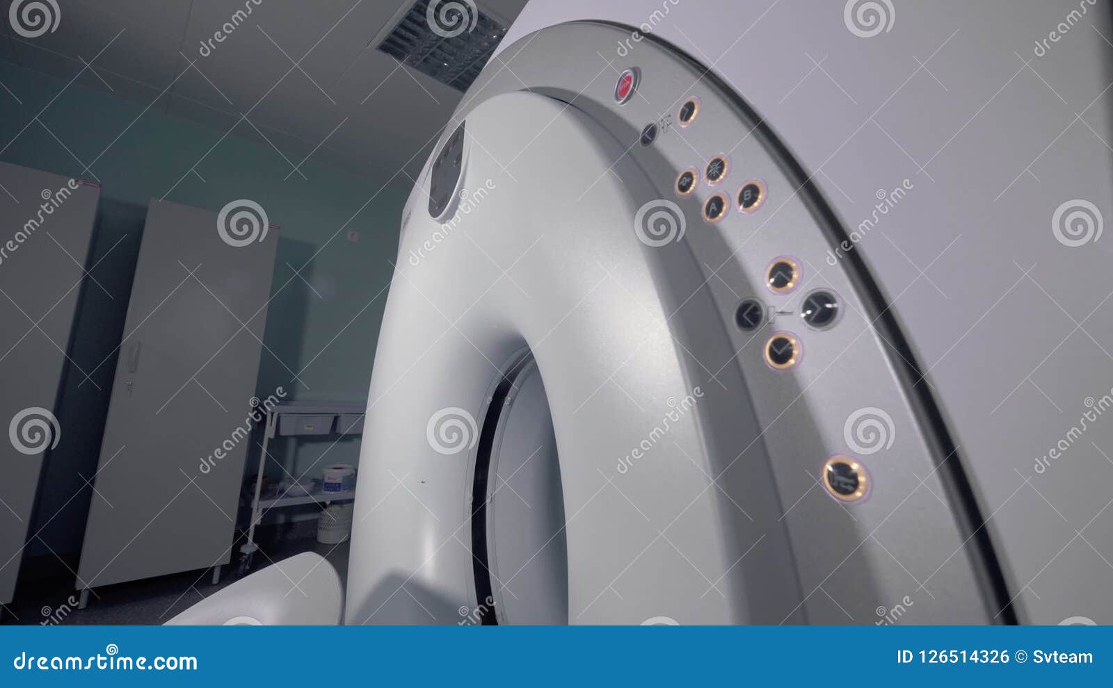 Scanning Machine with Buttons. MRI Scanning Equipment. Stock Footage ...