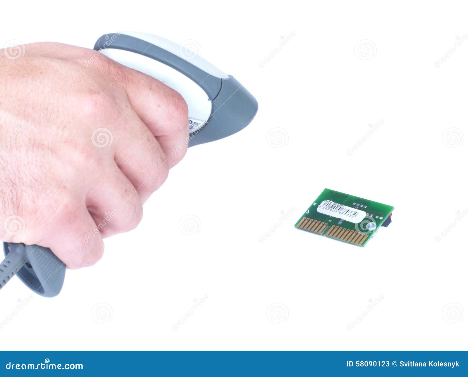 Scanning microchip stock image. Image of connection, dial - 58090123