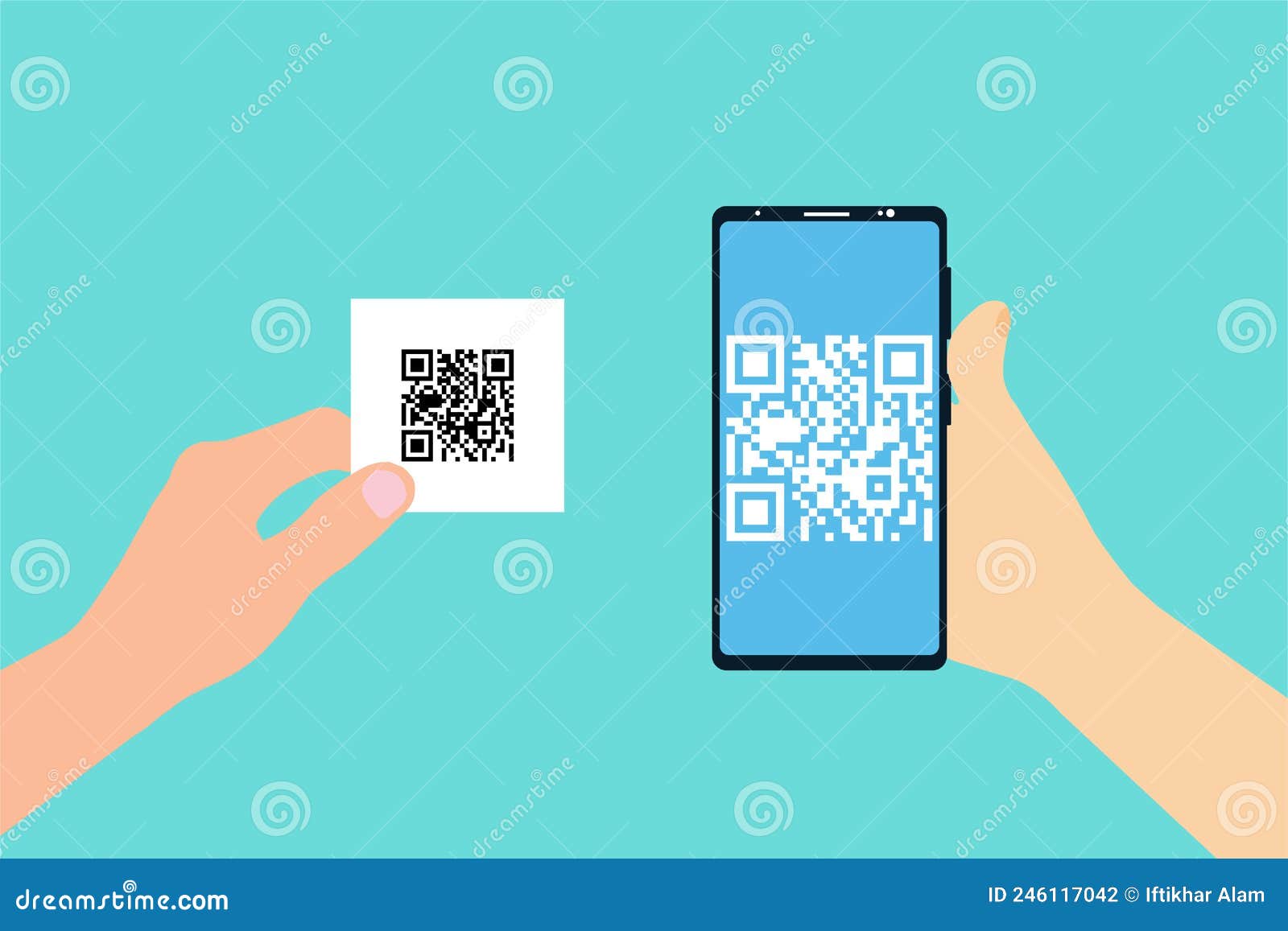 Qr Code Inside Shopping Trolley Icon Logo Design Vector Illustration ...