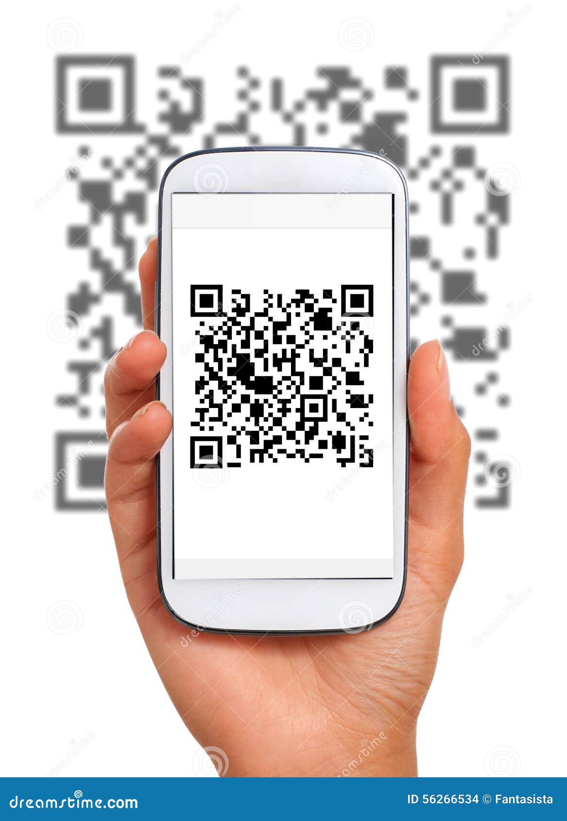 Scanning qr code stock photo. Image of mobile, cellular - 56266534