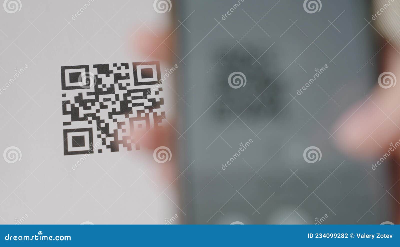 OR Code Contactless Menu Displayed On Restaurant Door With New Normal ...