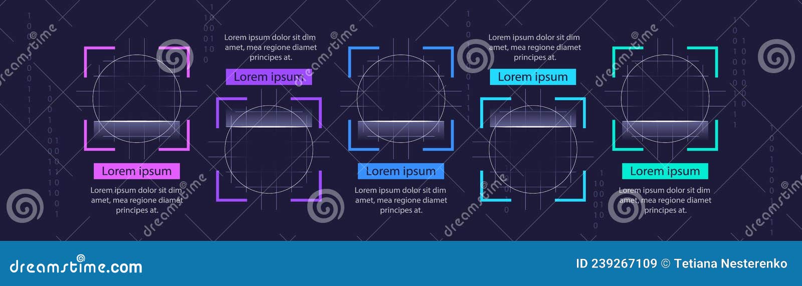 Scanning Technology Infographic Chart Design Template Stock Vector ...