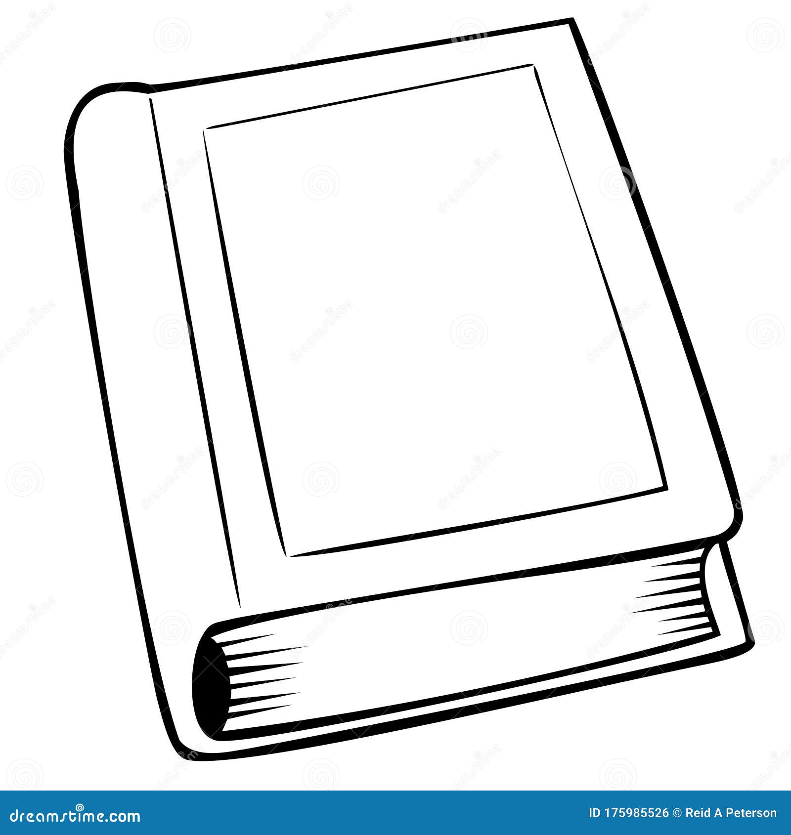 Book Hardcover Closed Tome Volume Stock Illustration - Illustration of ...