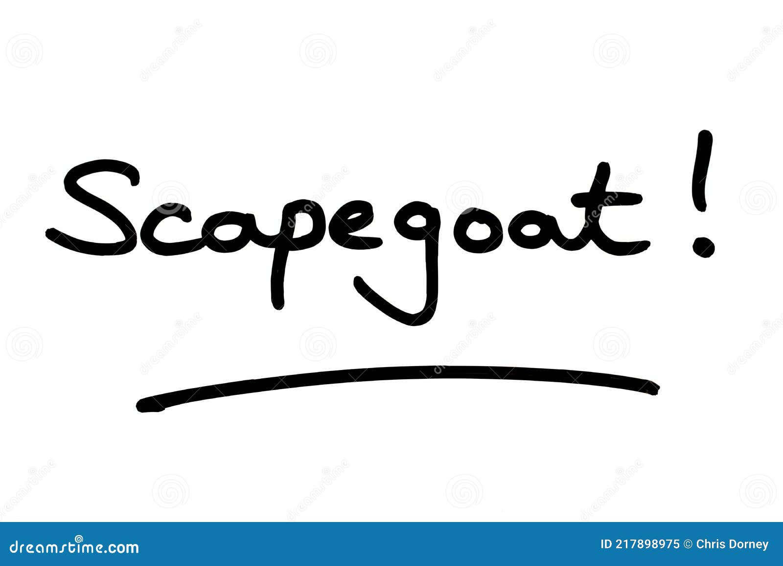 Scapegoat stock illustration. Illustration of white - 217898975