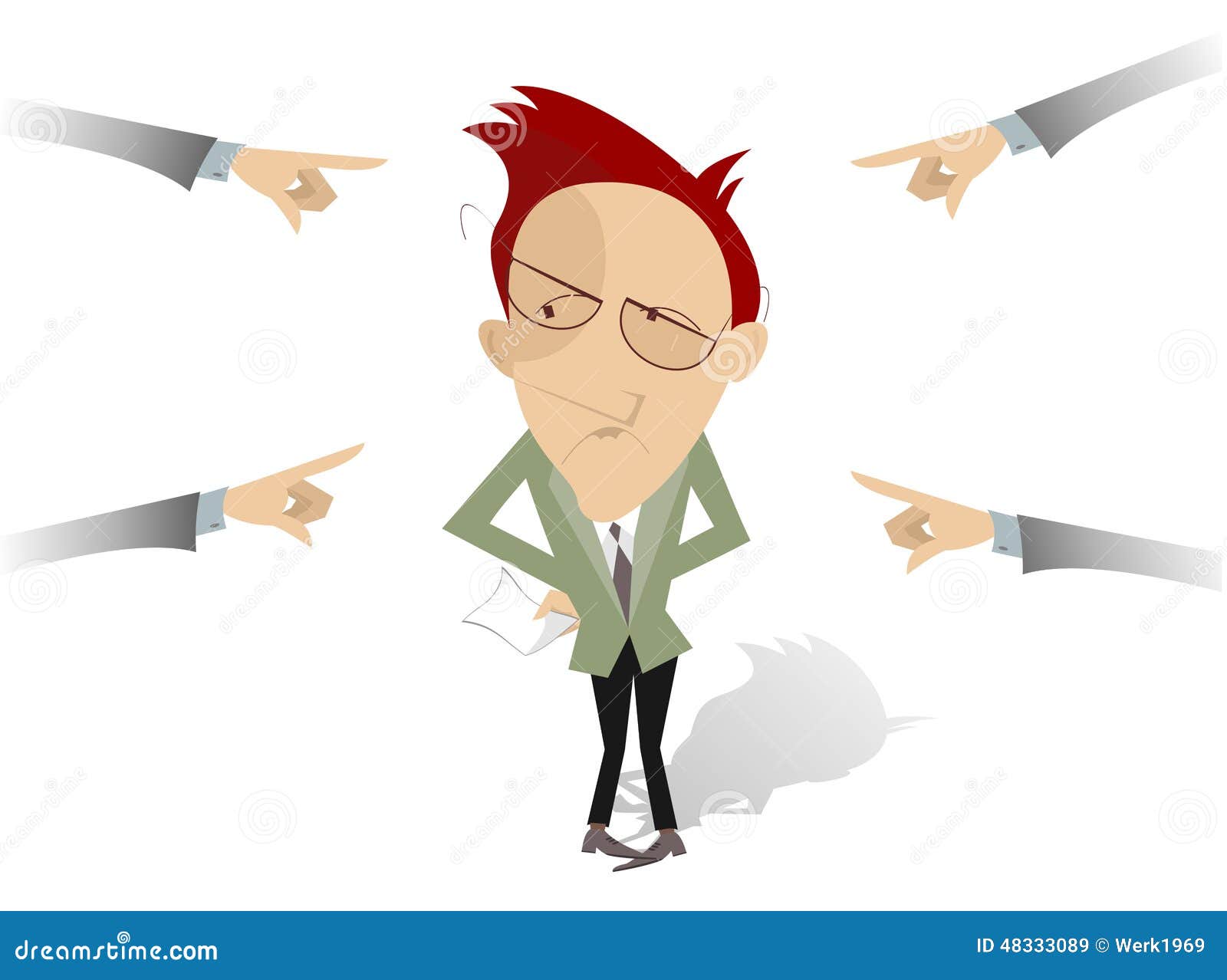 Scapegoat stock vector. Illustration of weakness, humor - 48333089