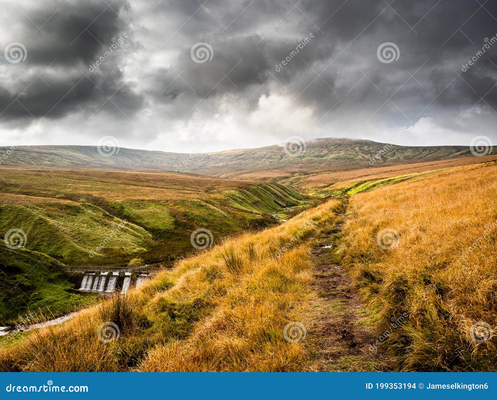 Whernside Mountain. Yorkshire Dales National Park Royalty-Free Stock ...