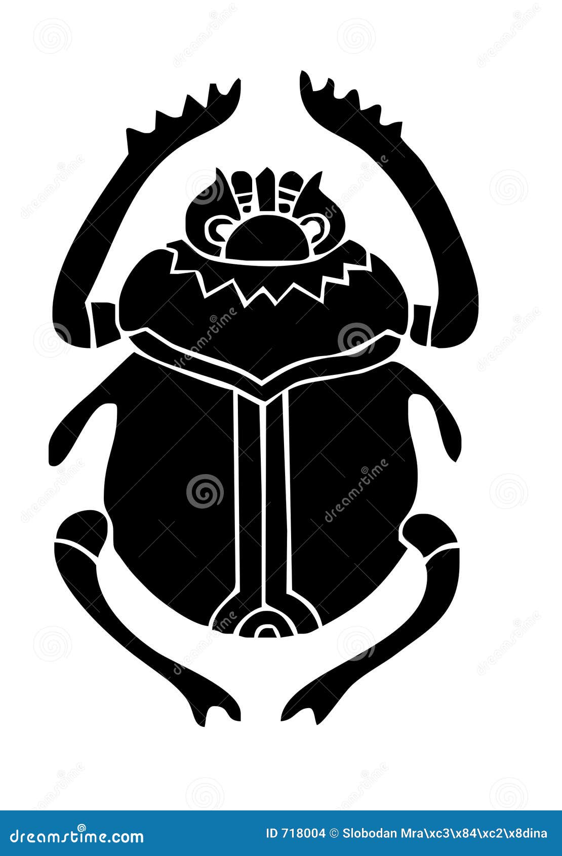 Scarab beatle stock illustration. Illustration of masterpiece - 718004