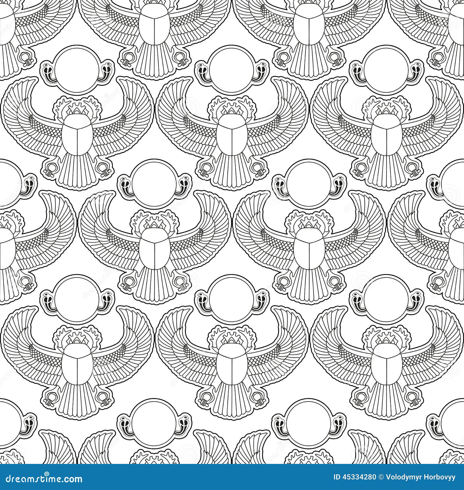 Scarab Silhouette Vector Illustration | CartoonDealer.com #45334280
