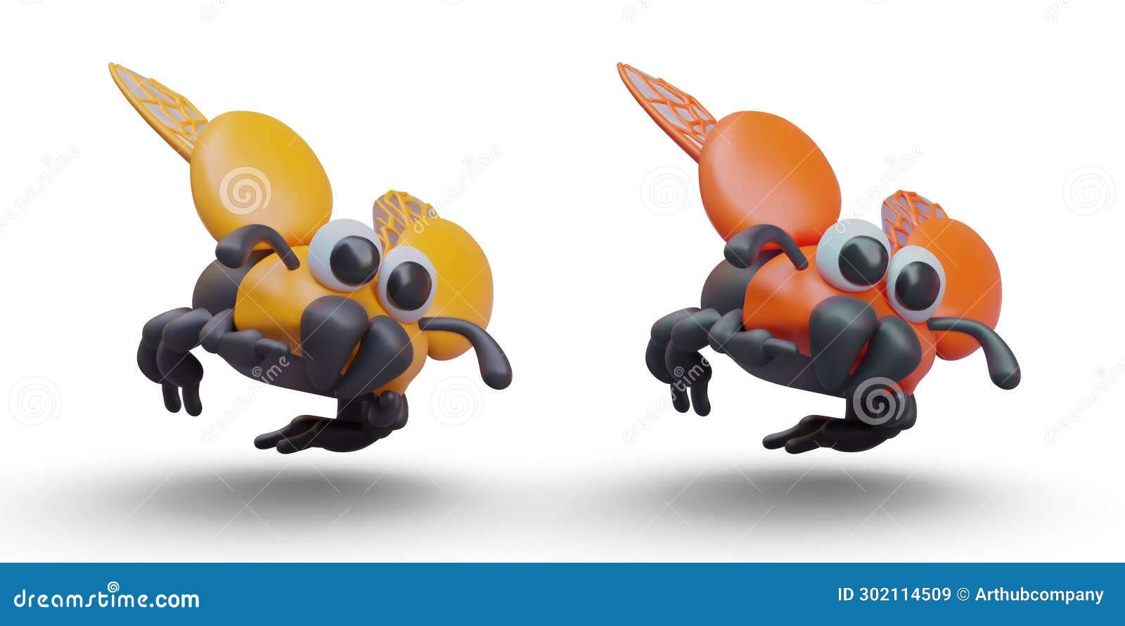 Scarab with Spread Wings. Vector 3D Beetle in Flight Stock Vector ...