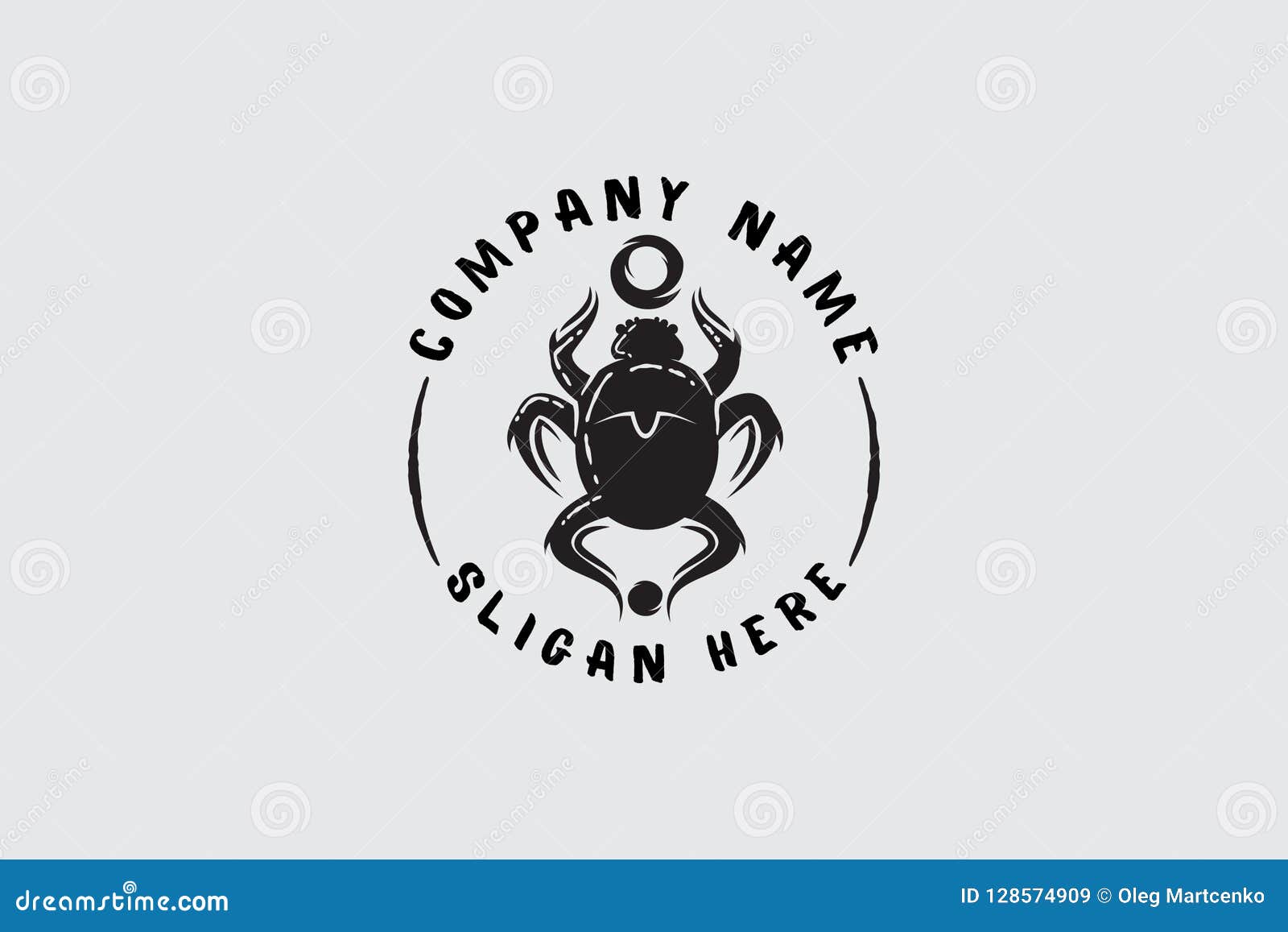 Scarab Vector Logo EPS 10 File Stock Illustration - Illustration of ...