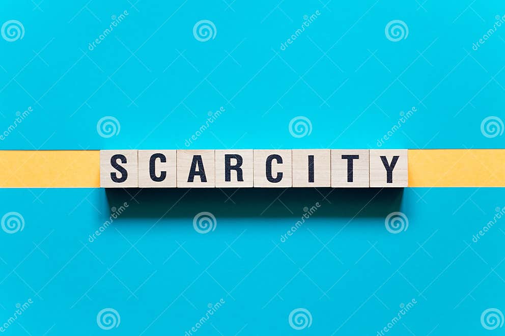 Scarcity Word Concept on Cubes Stock Image - Image of cubes, character ...
