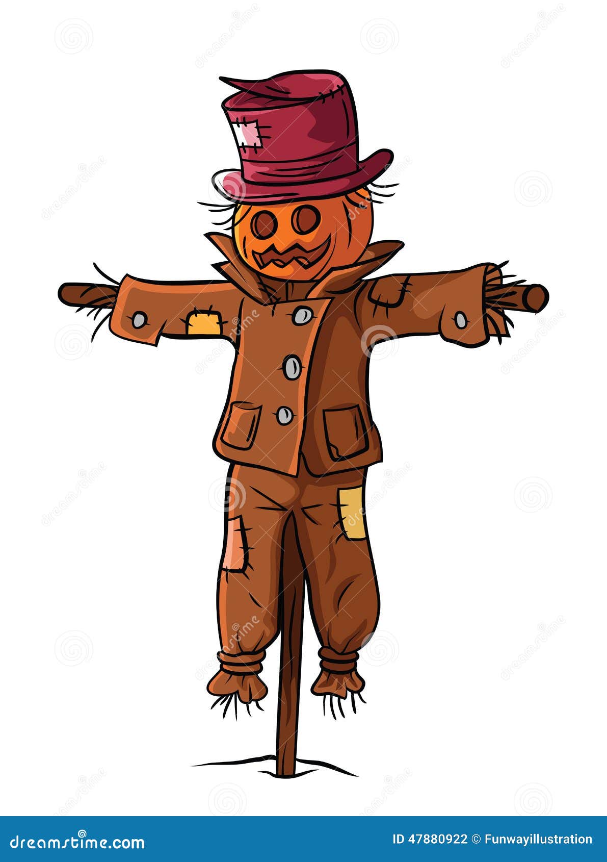 Scare Crow Vector Illustration | CartoonDealer.com #47878738