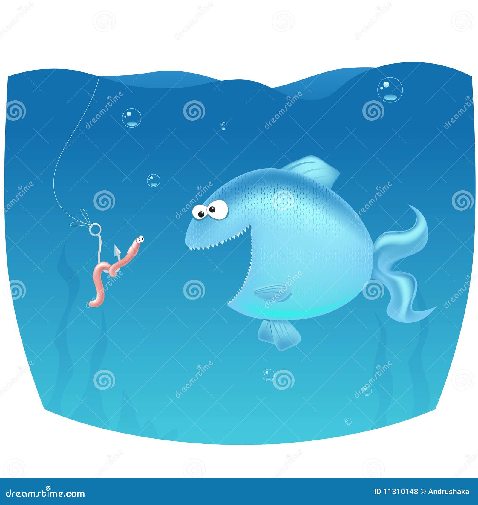 Scare worm on fishing stock vector. Illustration of color - 11310148