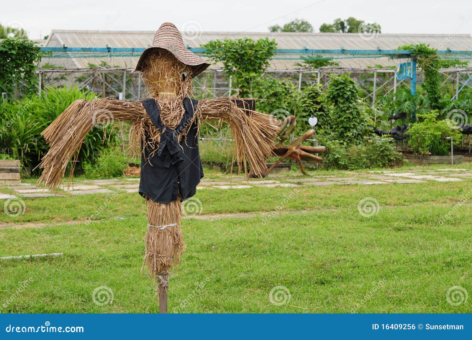 Scarecrow stock photo. Image of head, happy, fall, decor - 16409256