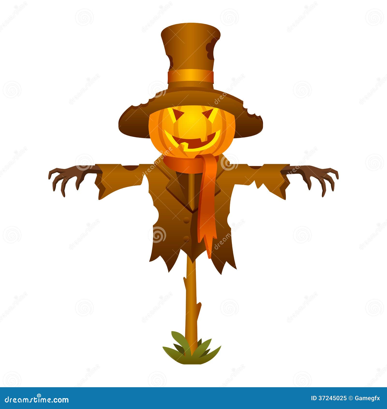 Scarecrow stock illustration. Illustration of character - 37245025