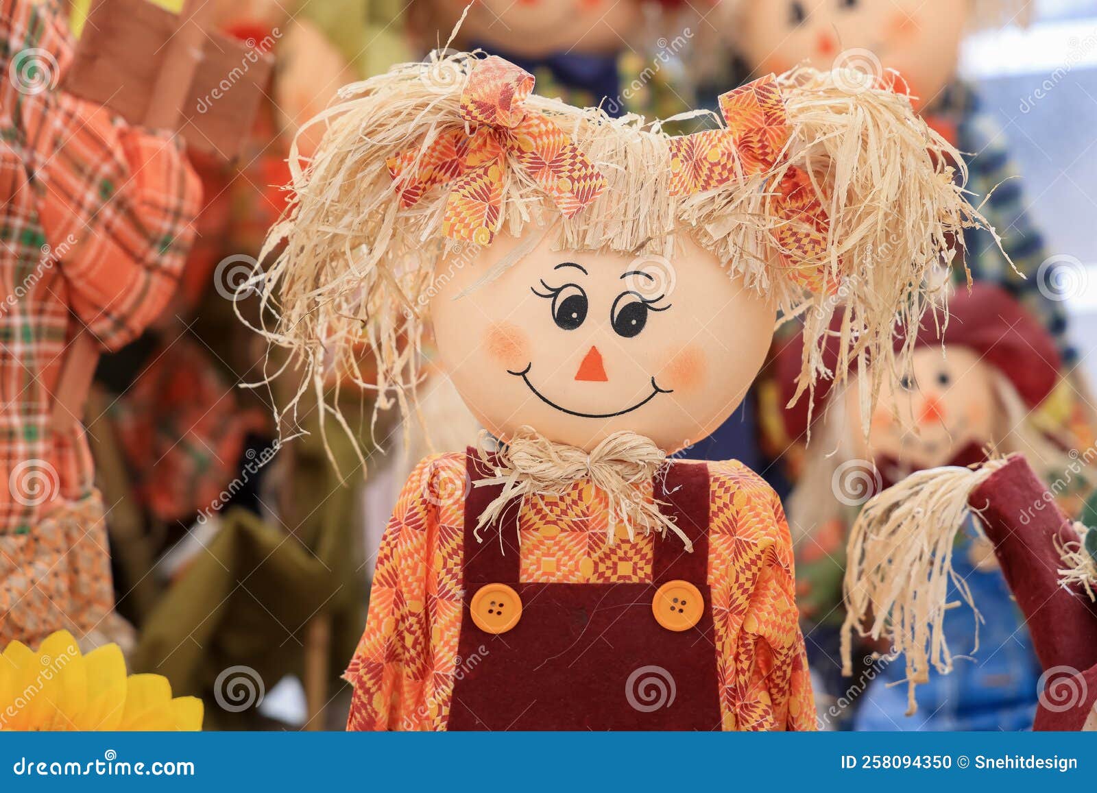 Scarecrow Doll, Used for Decoration in Fall Time Stock Photo - Image of ...