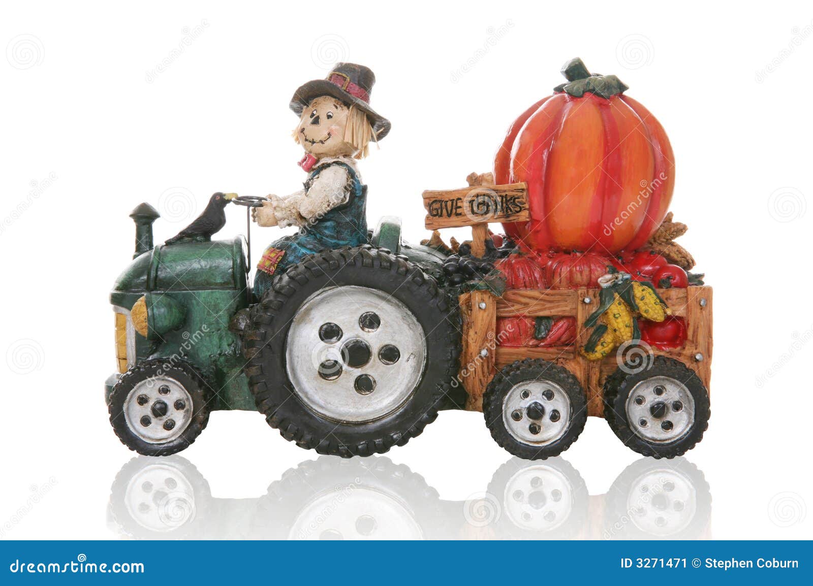 Scarecrow Driving Tractor stock image. Image of tire, farming - 3271471